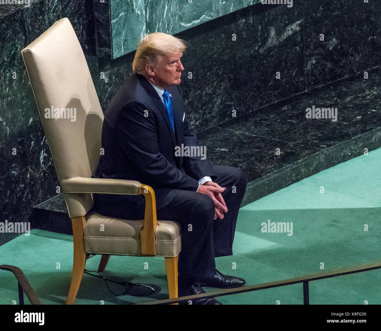 New York, USA, 19 September, 2017. United States President Donald Trump ...
