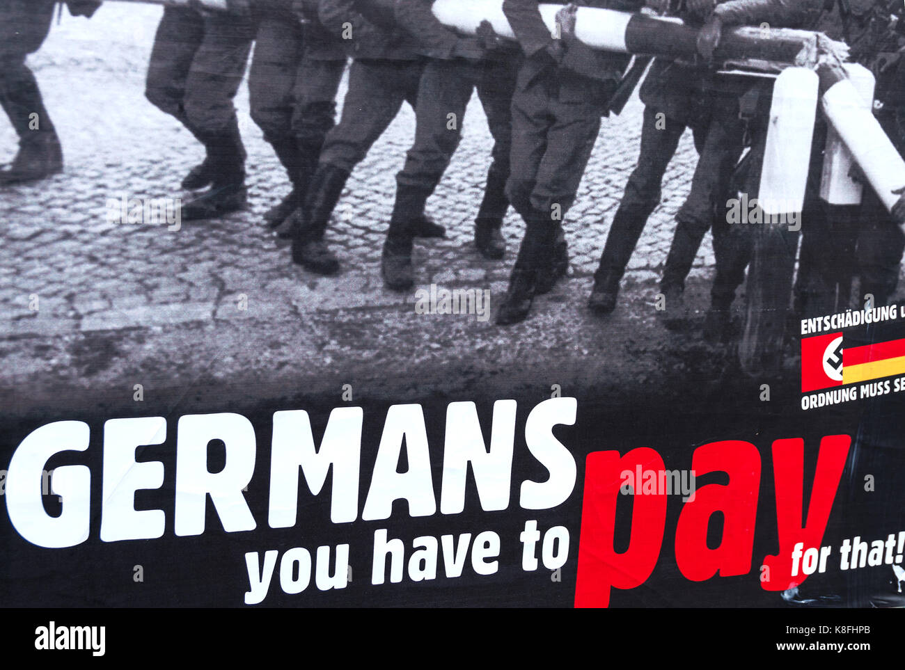 Warsaw, Poland. 19th Sep, 2017. Poster in downtown of the Polish ...