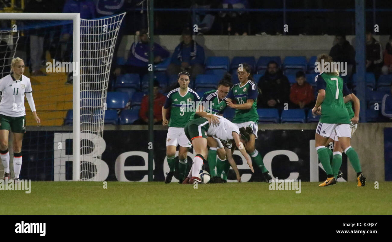 Lurgan, Northern, Ireland. 19th Sep, 2017. 2019 FIFA Women's World Cup ...