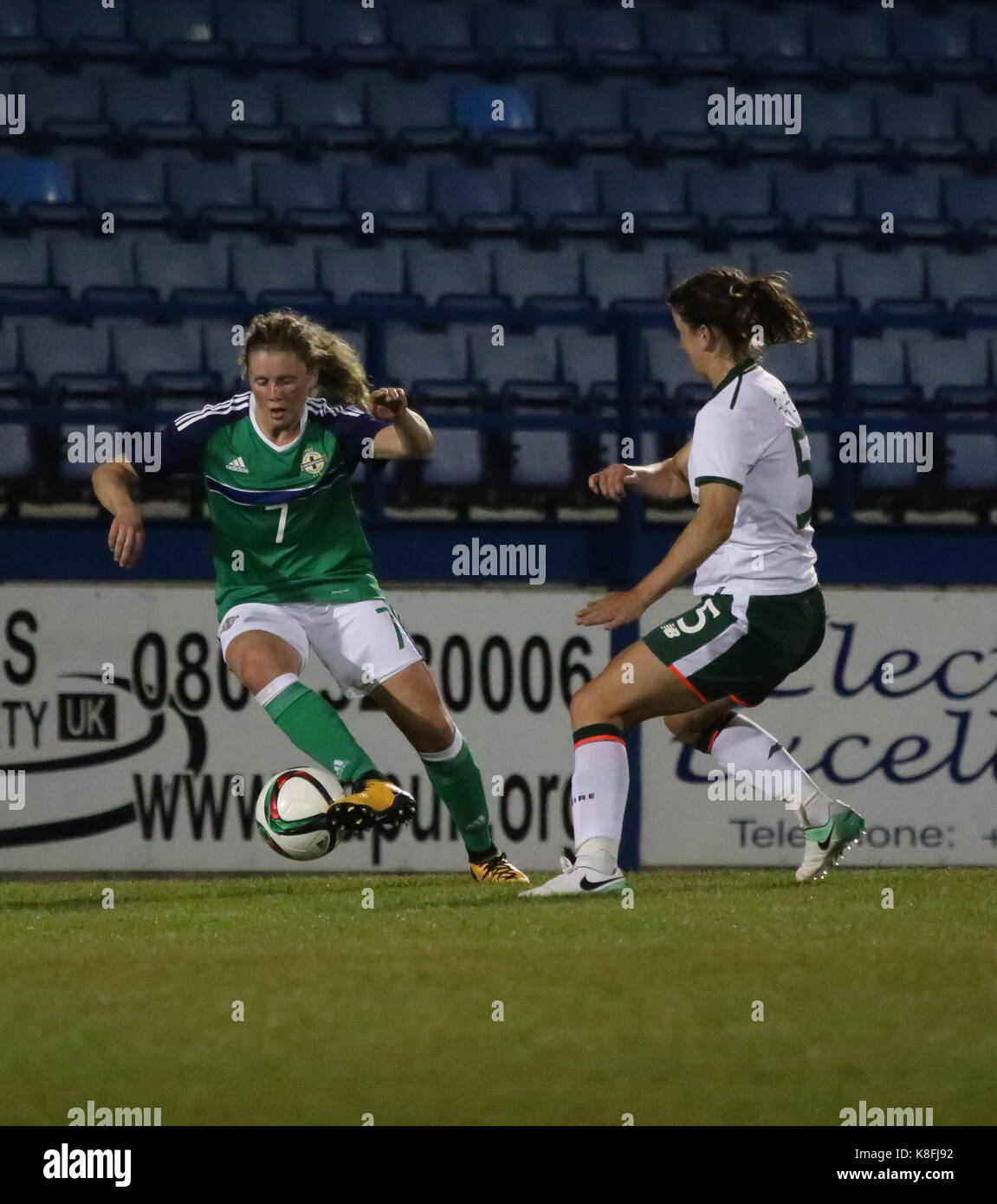 Lurgan, Northern, Ireland. 19th Sep, 2017. 2019 FIFA Women's World Cup ...