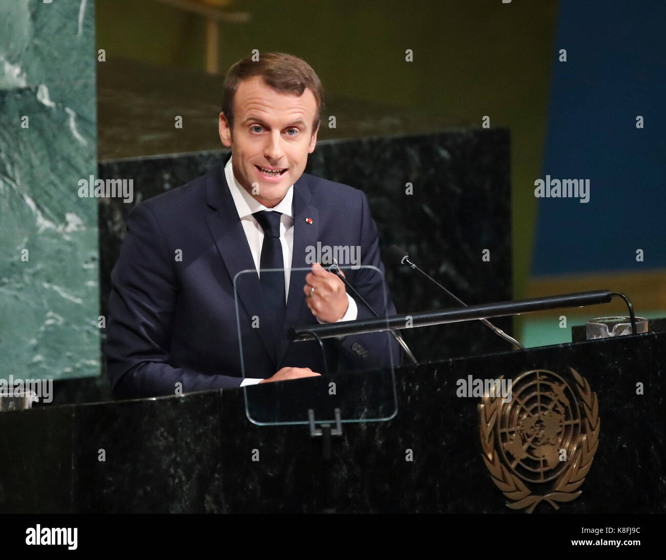 New York, USA. 19th Sep, 2017. United Nations, UN headquarters in New ...