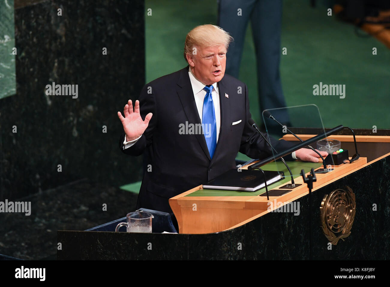 New York, USA. 19th Sep, 2017. United Nations, UN headquarters in New ...