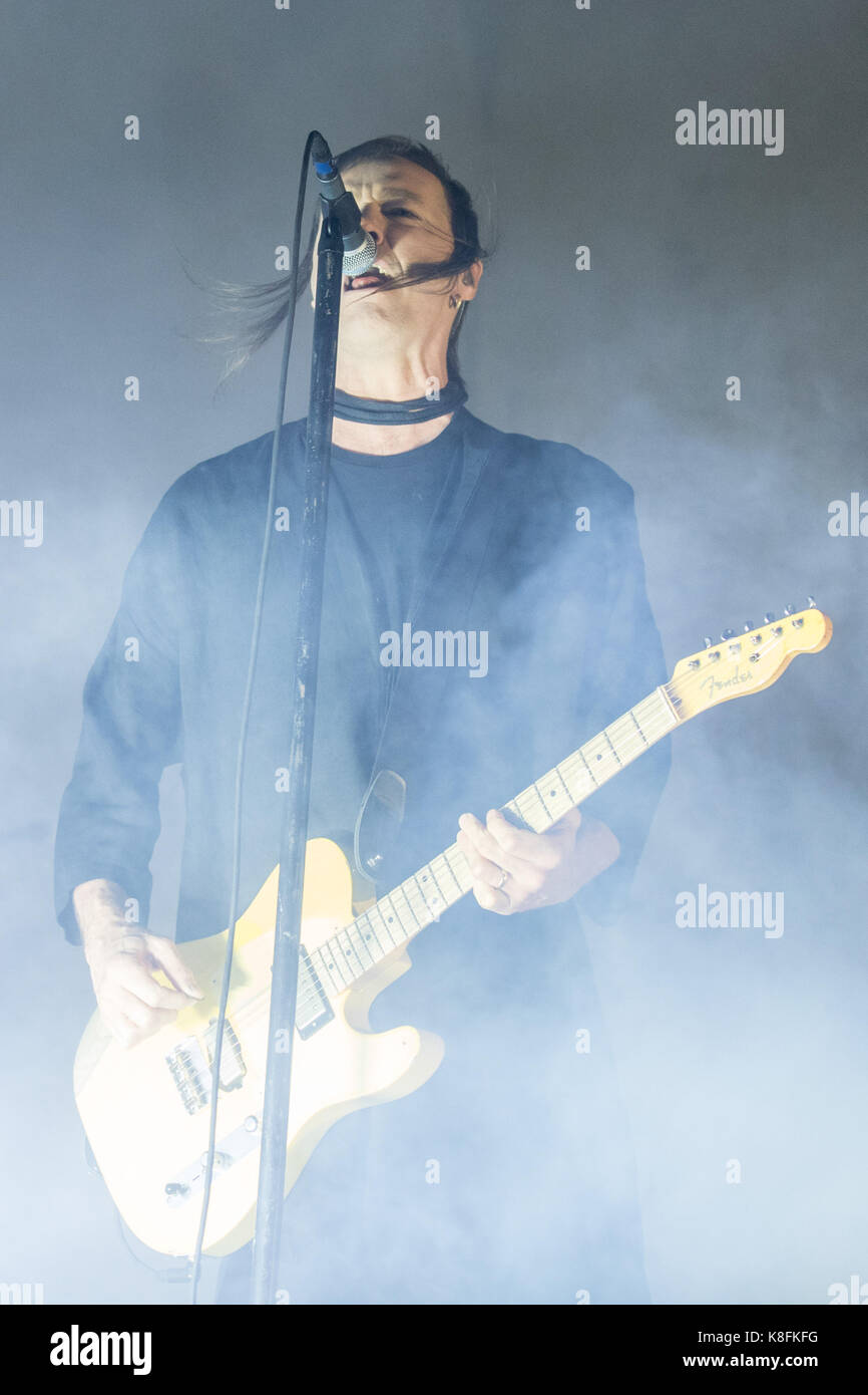 Chicago, Illinois, USA. 15th Sep, 2017. ROBIN FINCK of Nine Inch Nails ...