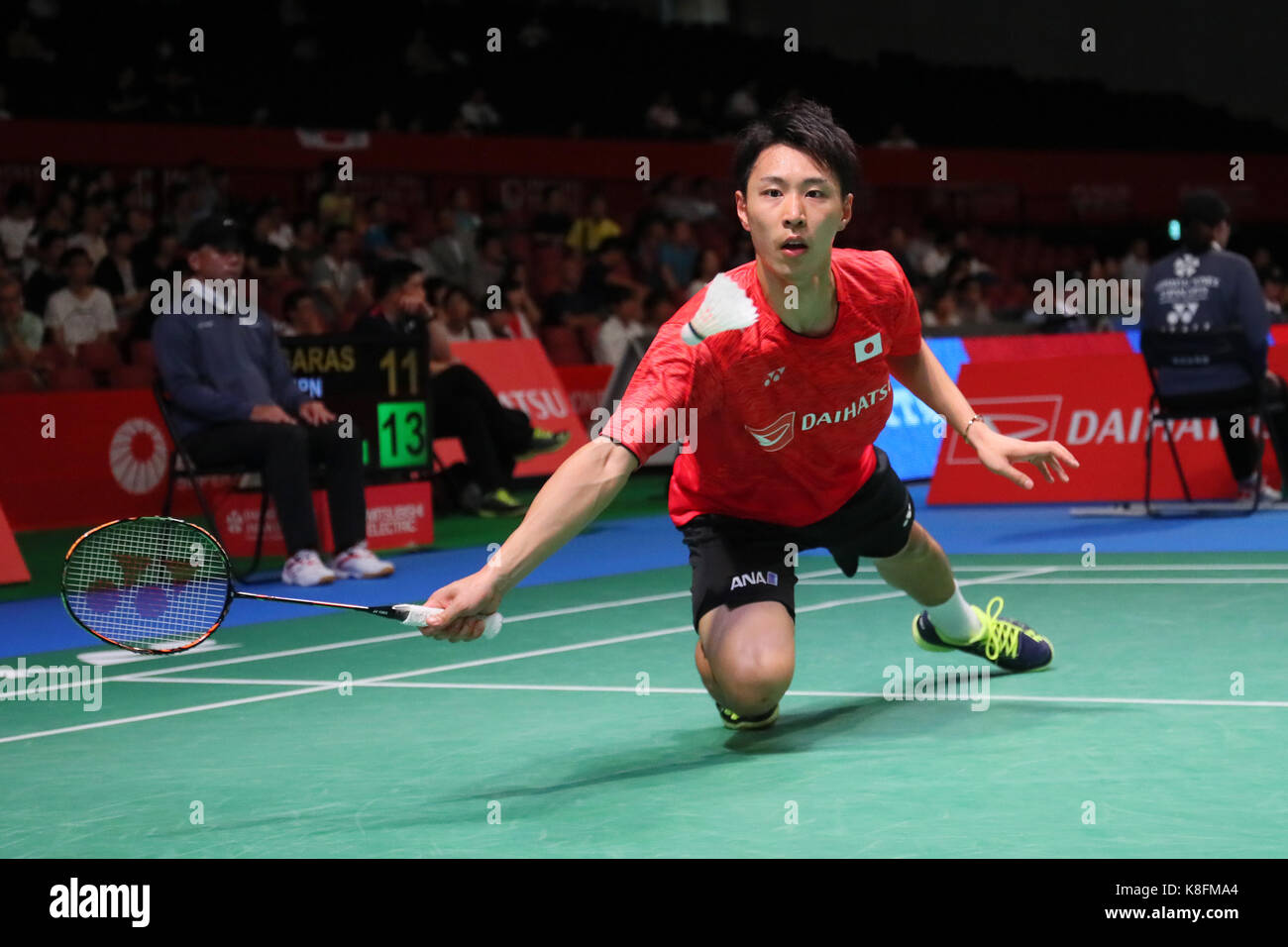 Tokyo Metropolitan Gymnasium, Tokyo, Japan. 19th Sep, 2017. Yu Igarashi (JPN), Daihatsu Yonex ...