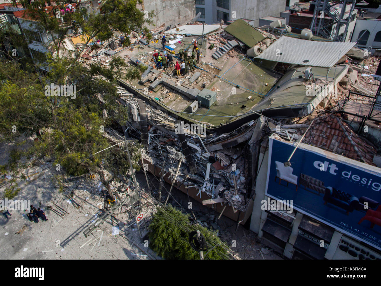 2017 mexico earthquake aerial hi-res stock photography and images - Alamy