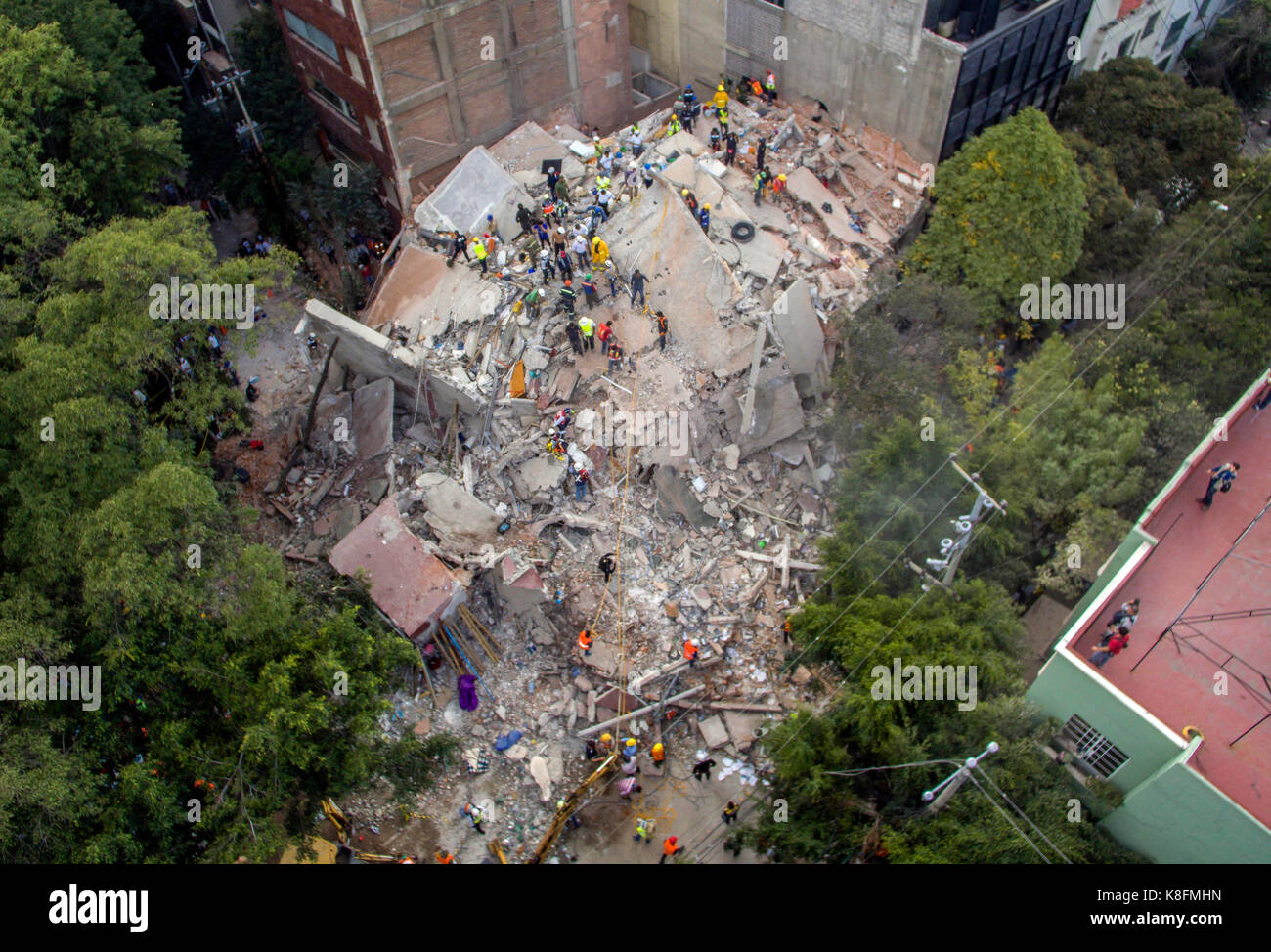 2017 mexico earthquake aerial hi-res stock photography and images - Alamy