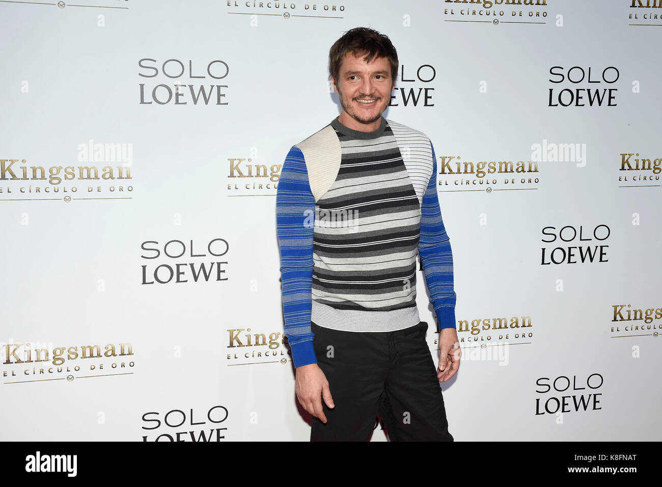 Actor Pedro Pascal during the launch of the new perfume campaign "Solo ...