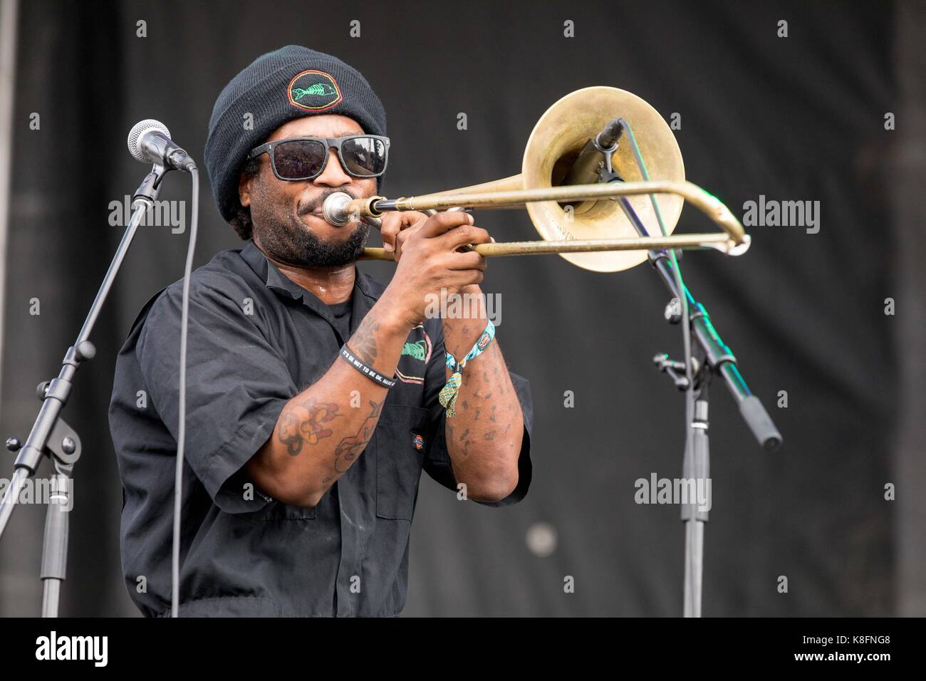 Chicago, Illinois, USA. 16th Sep, 2017. JAY ARMANT of Fishbone during ...