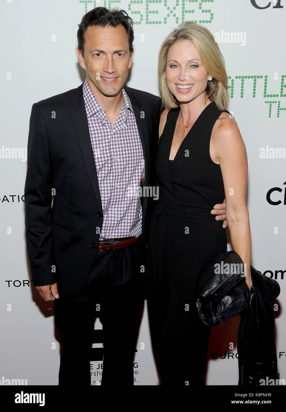 New York, NY, USA. 19th Sep, 2017. Andre Shue and Amy Robach attend the 'Battle Of The Sexes ...