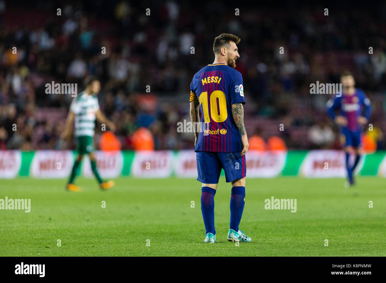SPAIN - 19th of September: Lionel Messi of FC Barcelona during the ...