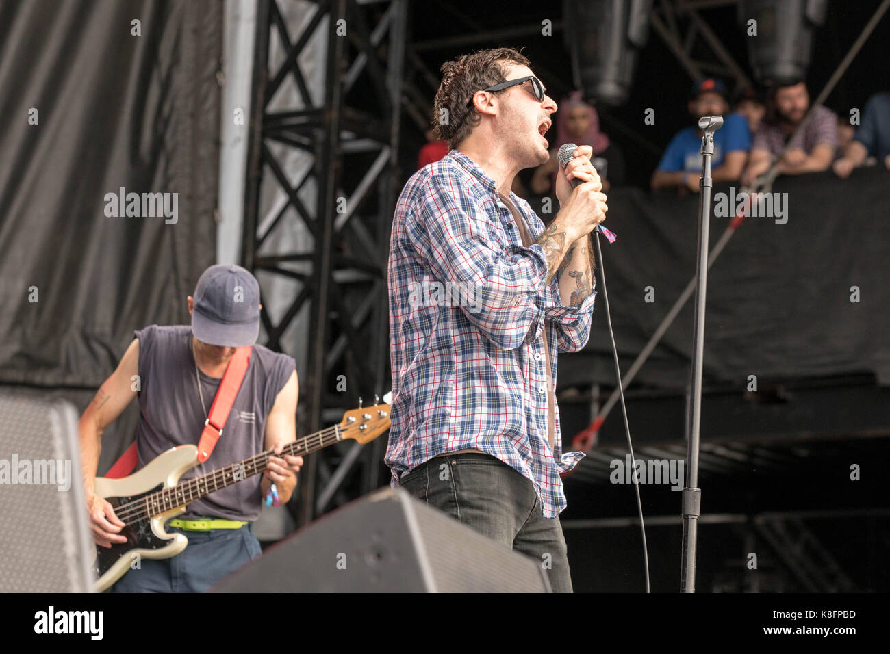 Chicago, Illinois, USA. 17th Sep, 2017. TIM KINSELLA of Cap'n Jazz ...