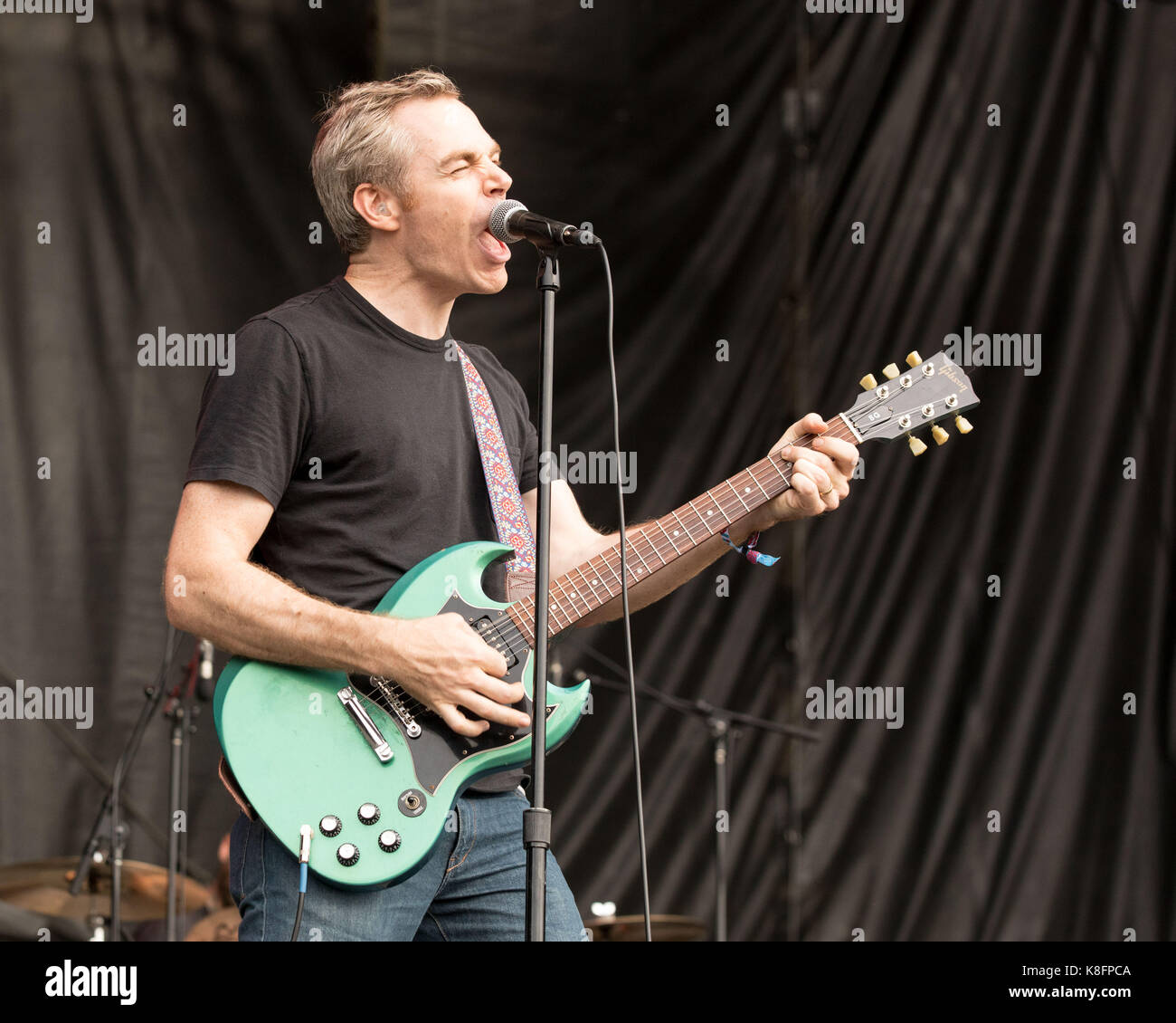 Chicago, Illinois, USA. 17th Sep, 2017. DAVEY VON BOHLEN of Cap'n Jazz ...