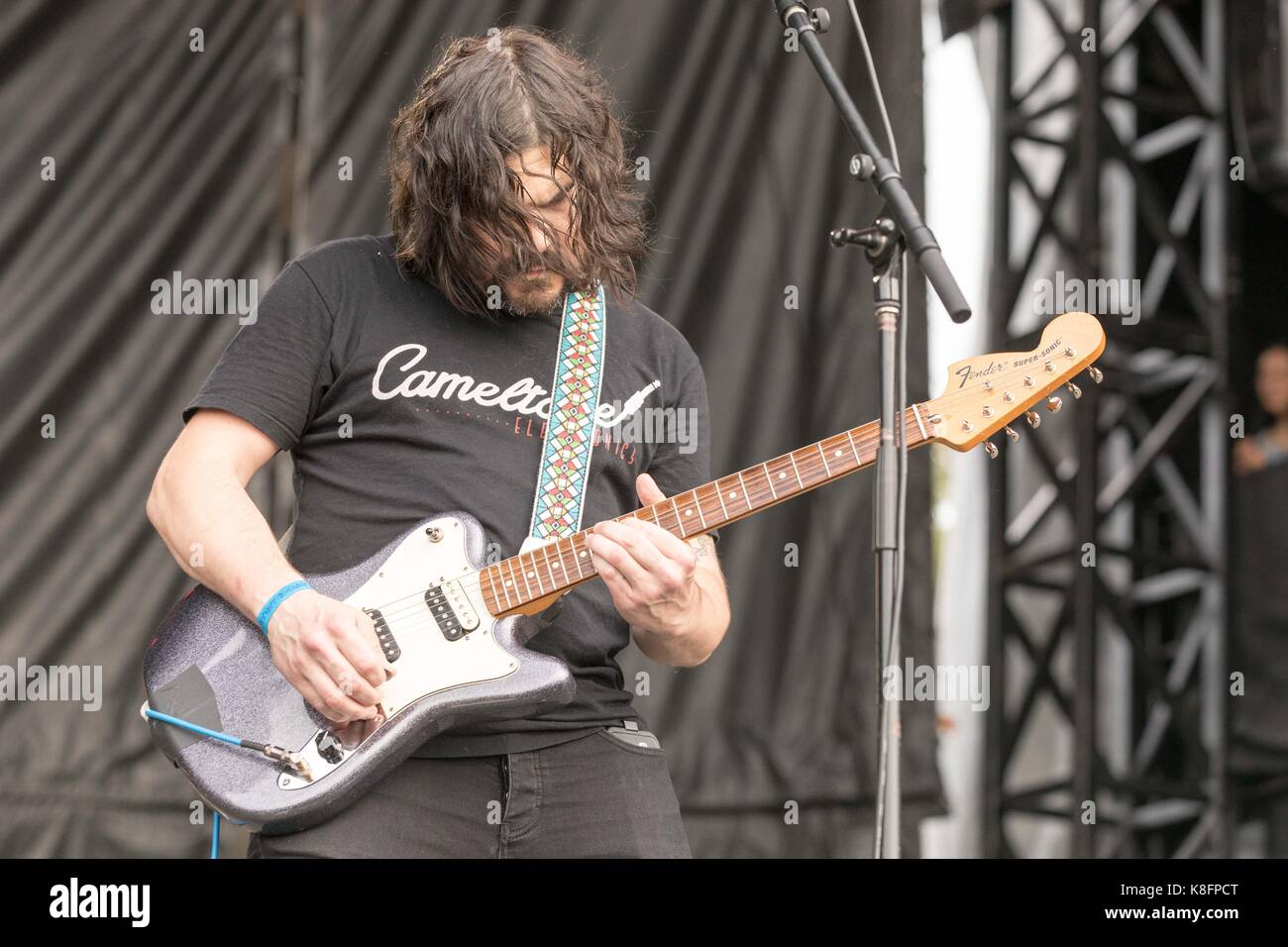 Chicago, Illinois, USA. 17th Sep, 2017. VICTOR VILLARREAL of Cap'n Jazz ...