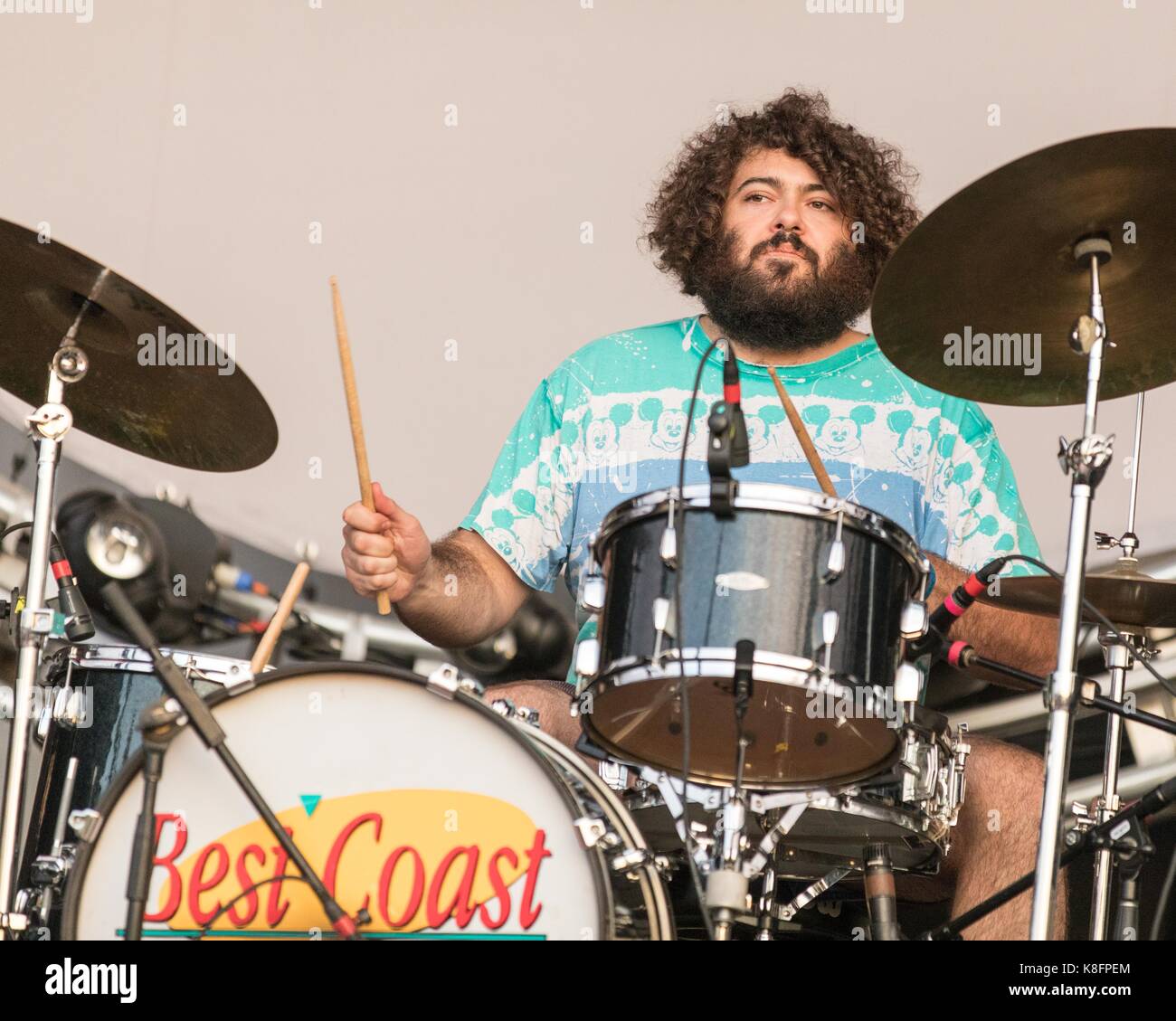Chicago, Illinois, USA. 17th Sep, 2017. BRADY MILLER of Best Coast during Riot Fest Music ...