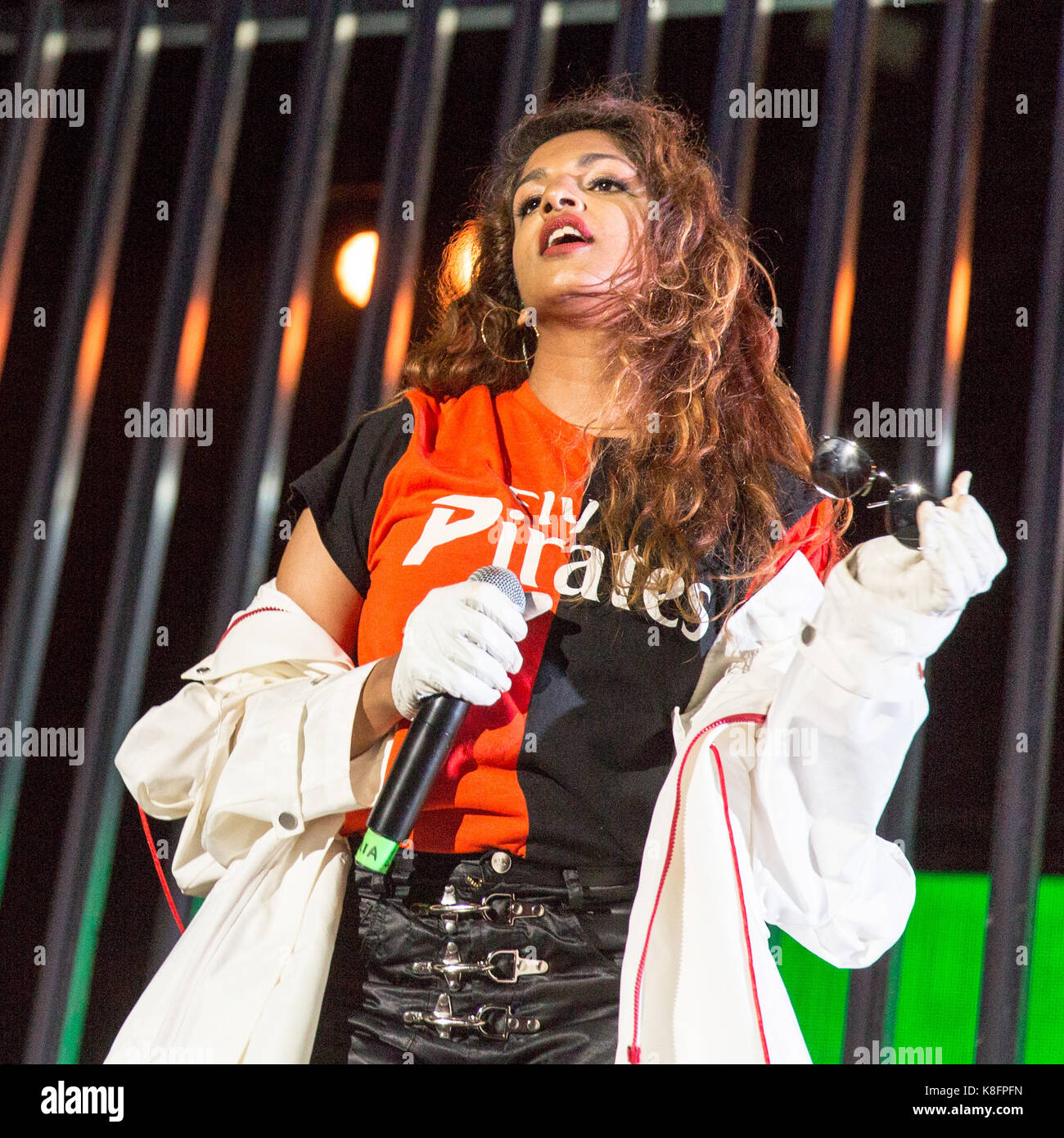 Chicago, Illinois, USA. 17th Sep, 2017. Rapper M.I.A. (MATHANGI ''MAYA ...