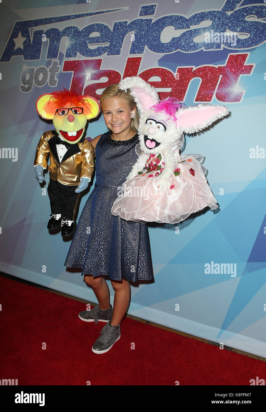 Hollywood, USA. 19th Sep, 2017. Darci Lynne, at AMERICA'S GOT TALENT ...