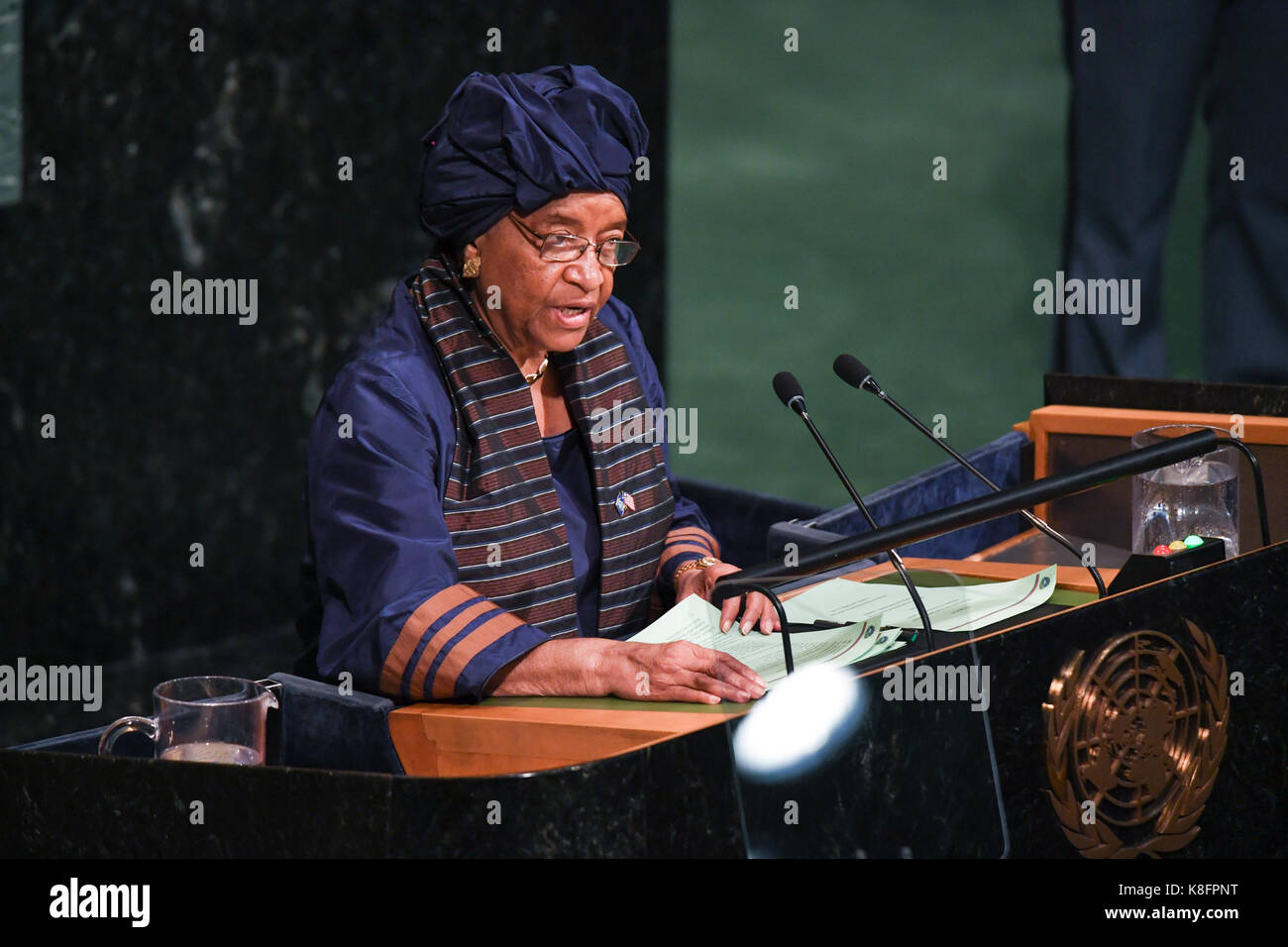New York, USA. 19th Sep, 2017. United Nations, UN headquarters in New ...