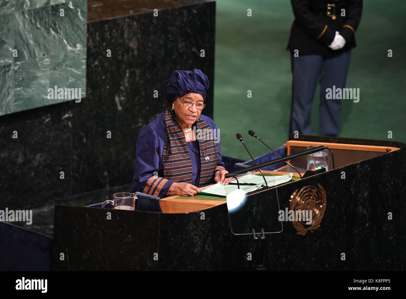 New York, USA. 19th Sep, 2017. United Nations, UN headquarters in New ...