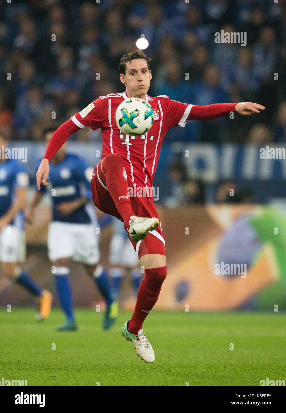 Gelsenkirchen, Germany. 19th Sep, 2017. Bayern's Sebastian Rudy in ...