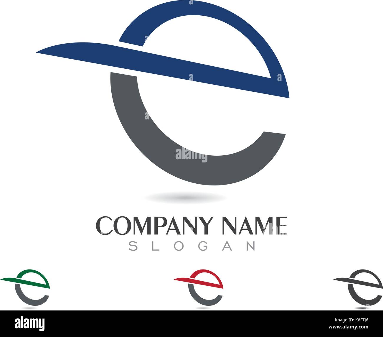 E Letter Logo Business Template Vector icon Stock Vector Image & Art ...