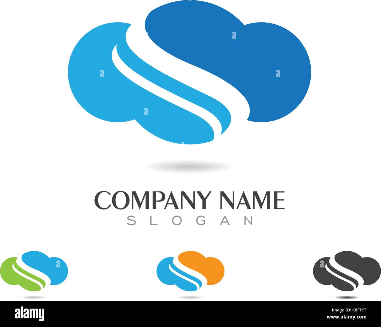 cloud technology vector logo template design vector Stock Vector Image ...