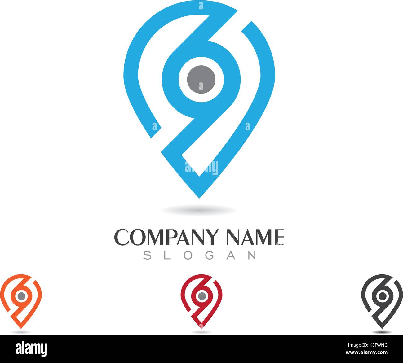 Location point Logo vector Stock Vector Image & Art - Alamy