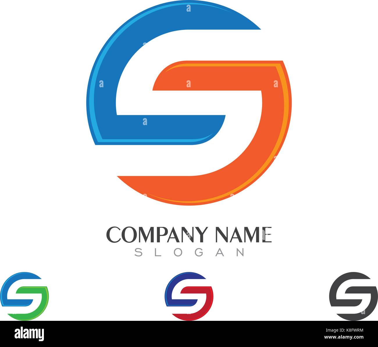 S Letter Logo Business Template Vector icon Stock Vector Image & Art ...