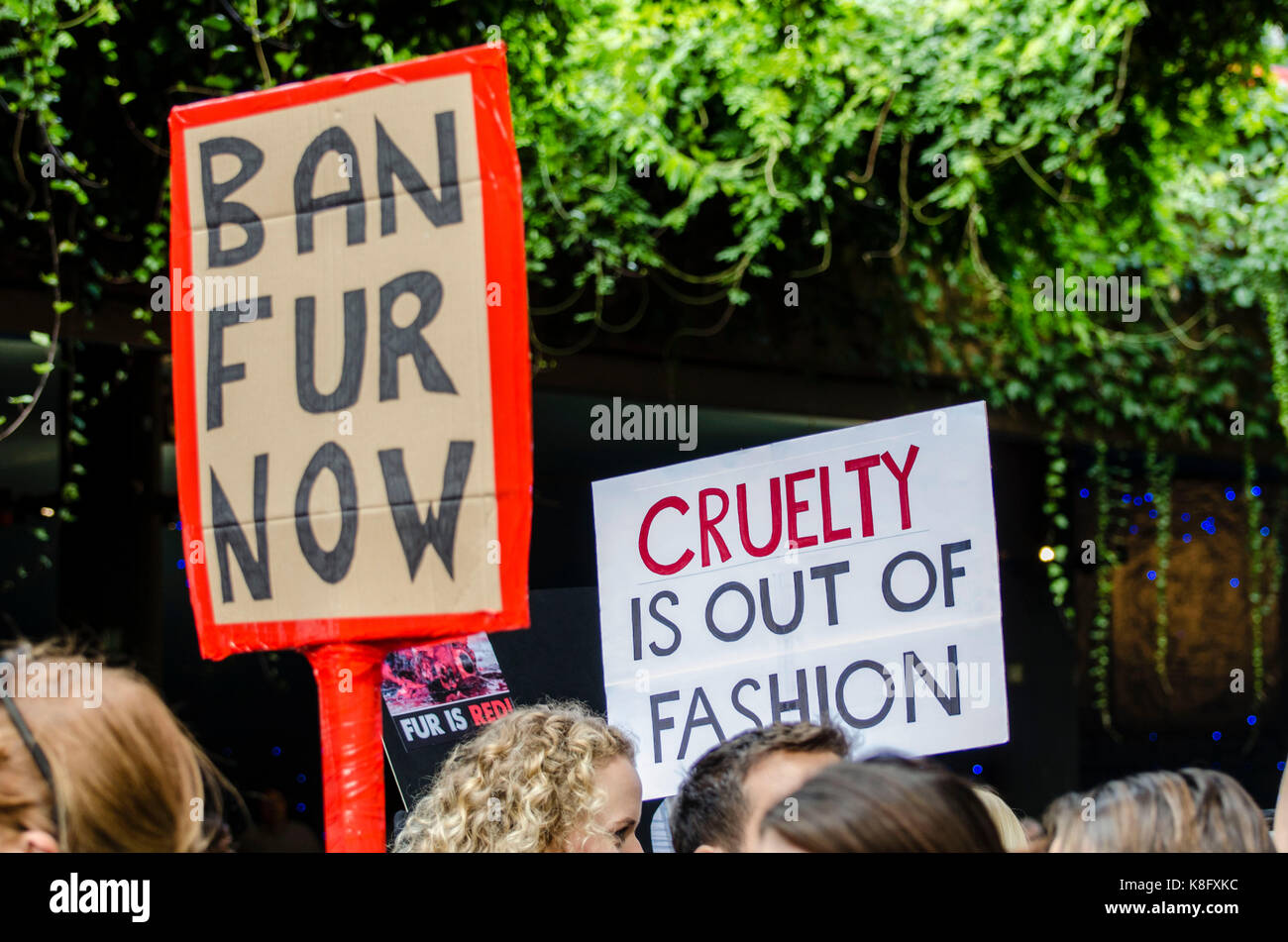 Anti fur sign signs hi-res stock photography and images - Alamy