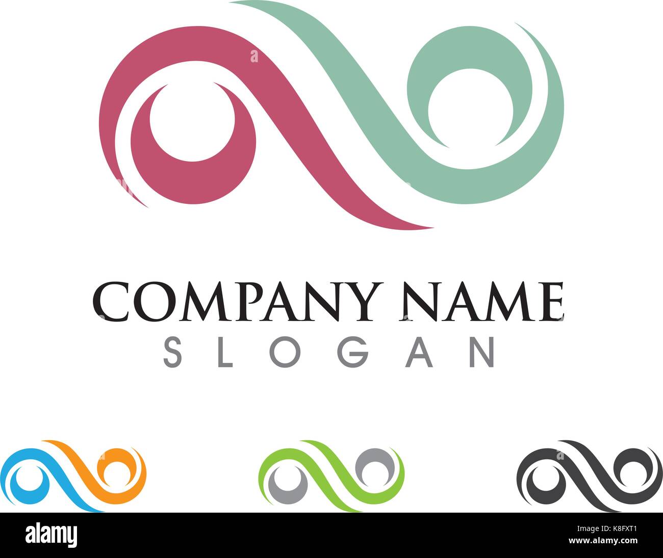 Infinity Design Infinity logo Vector Logo template Stock Vector Image ...