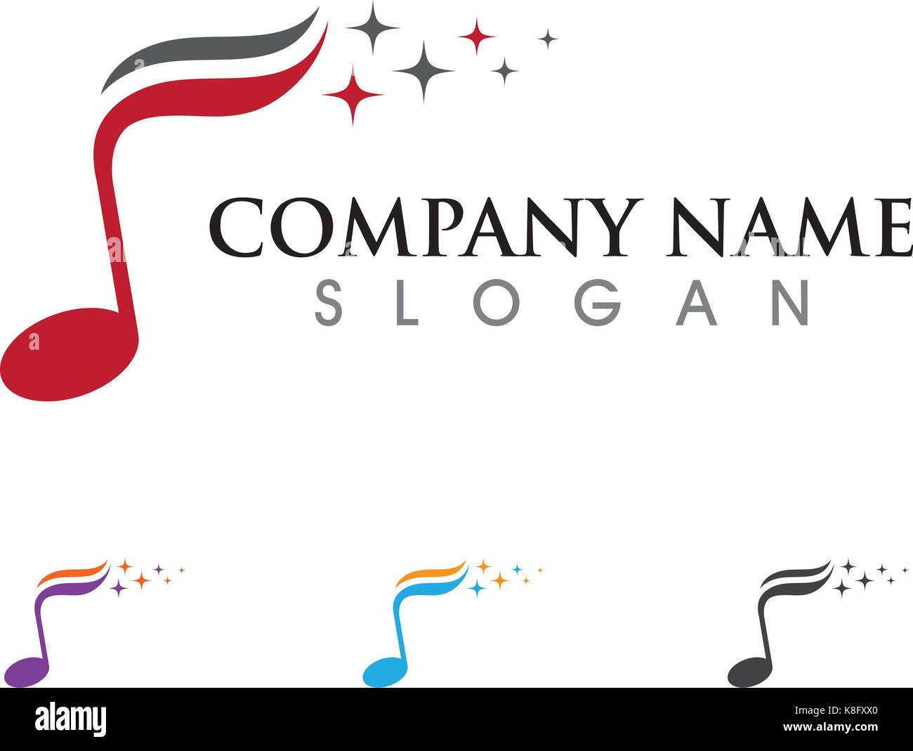 Music note logo Icon Vector Stock Vector Image & Art - Alamy