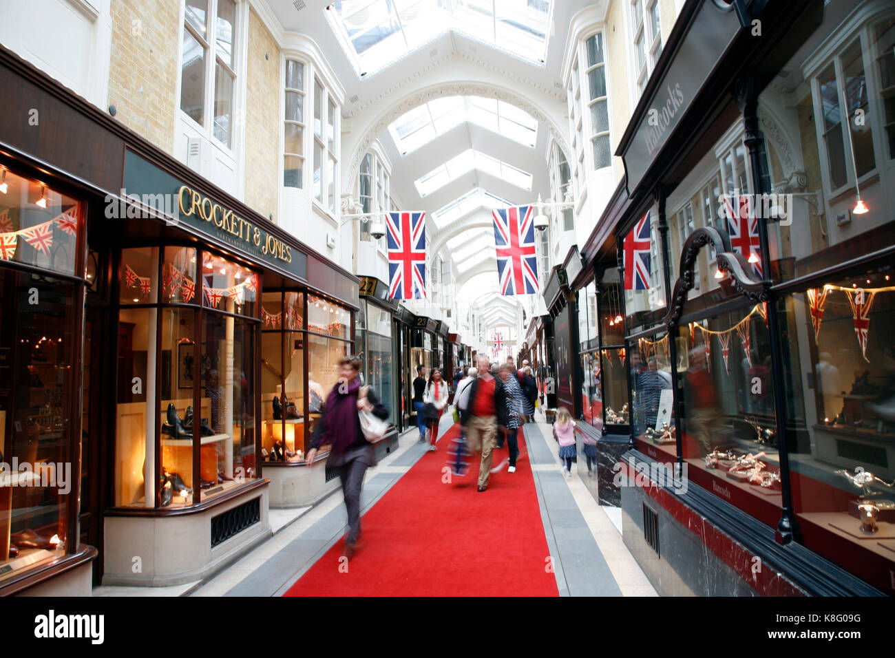 London, UK - June 4, 2012: Inside view of Burlington Arcade, 19th ...