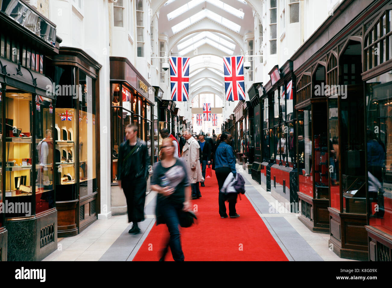 London, UK - June 4, 2012: Inside view of Burlington Arcade, 19th ...