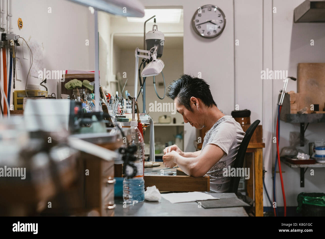 Workbench working hi-res stock photography and images - Alamy