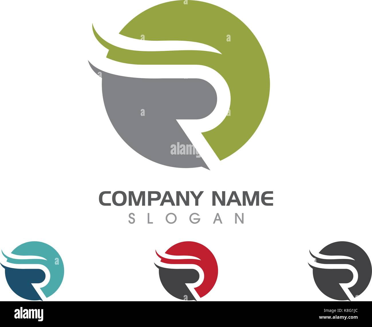 R Letter Logo Business Template Vector icon Stock Vector Image & Art ...