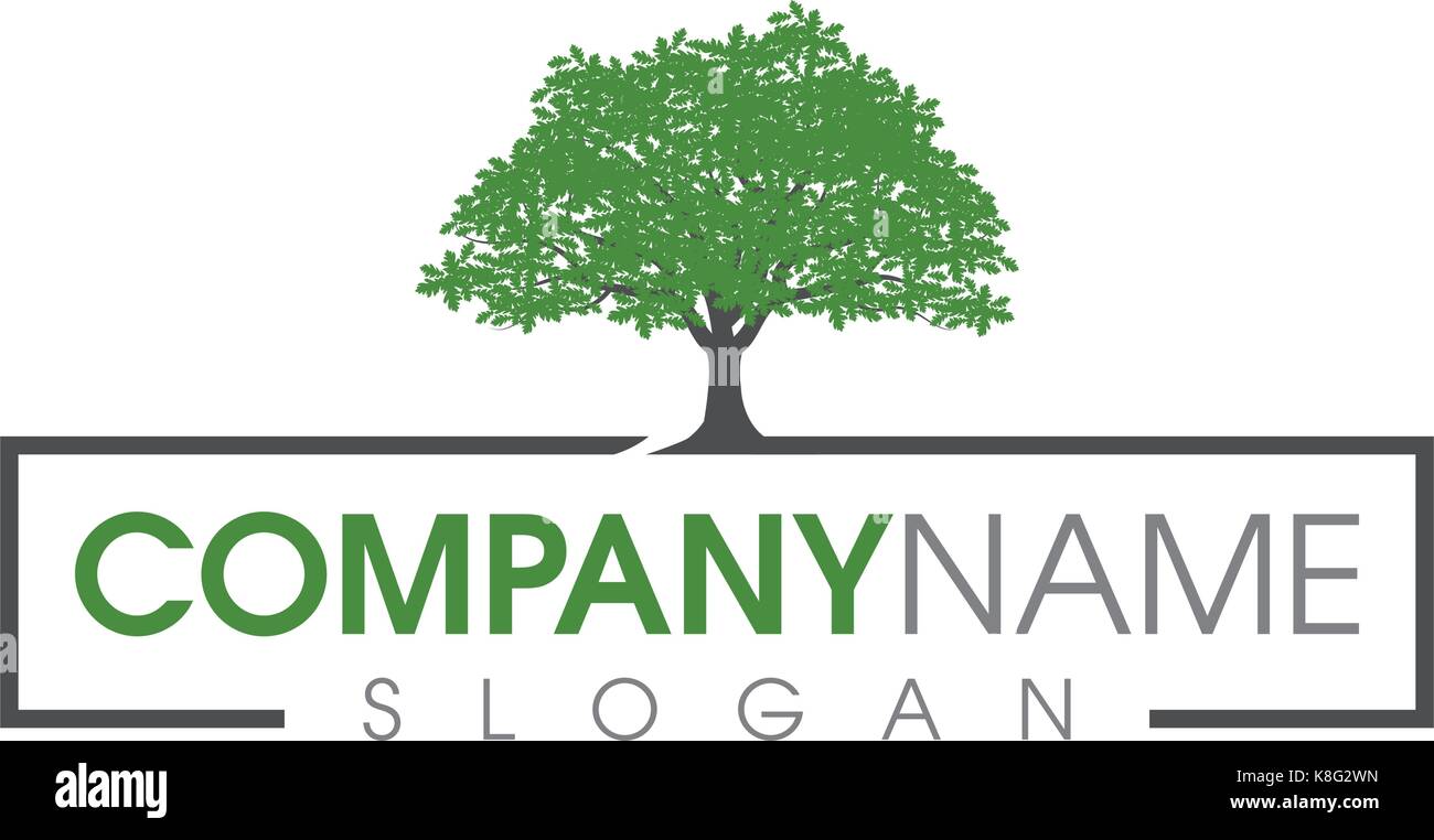 Tree icon logo template vector illustration Stock Vector Image & Art ...