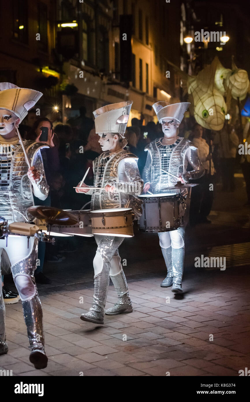 The sparks drummers drumming Stock Photo - Alamy