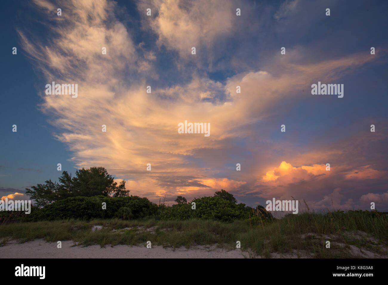 Colorful sunset clouds over Southwest Florida Stock Photo - Alamy