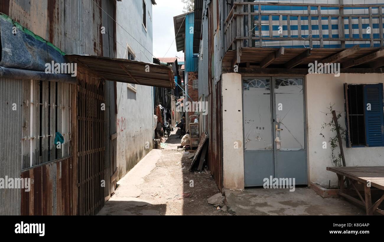 Poor People living in Wooden Shacks Poverty Ordered to Leave the Phnom ...
