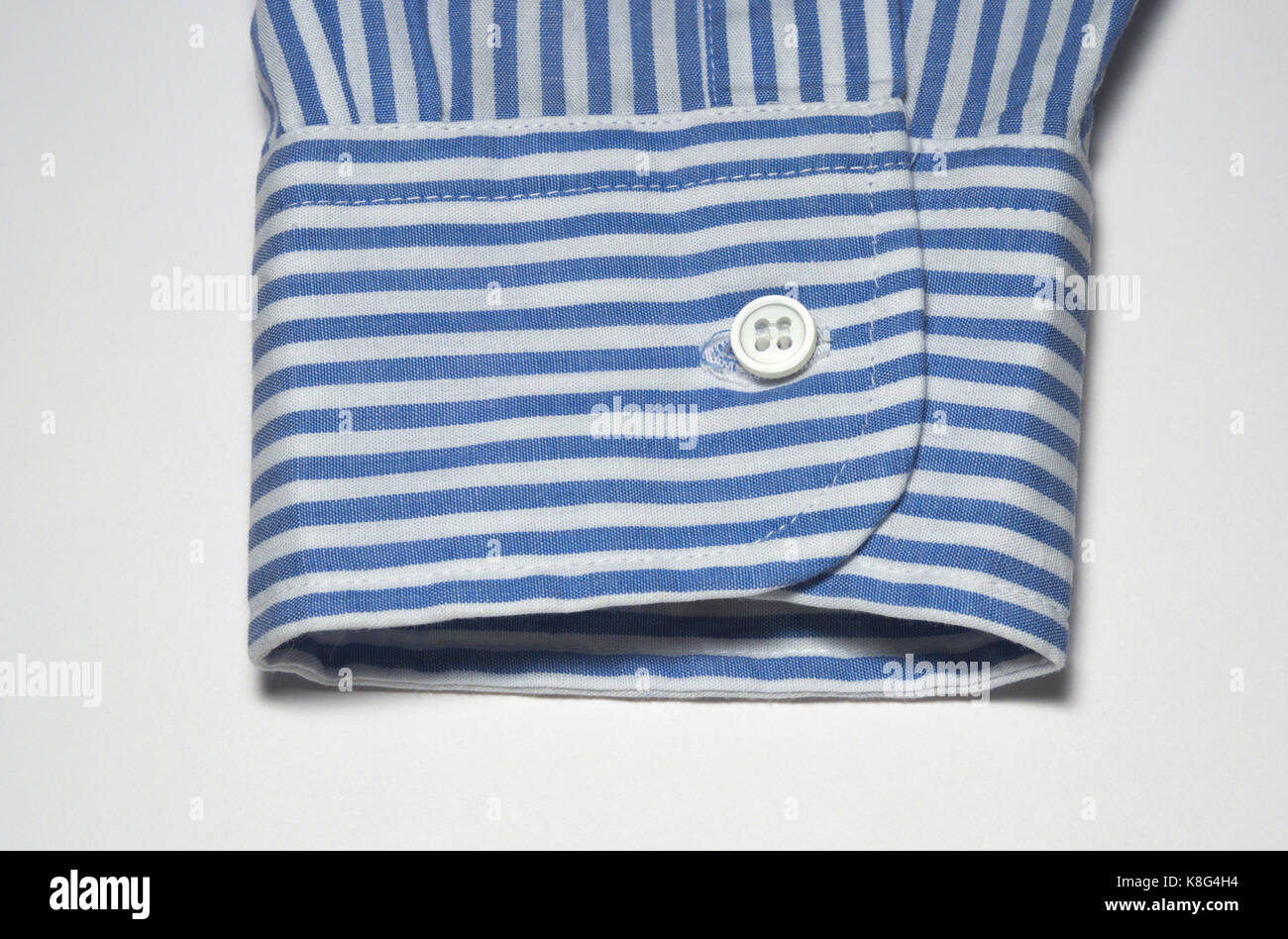 Striped Shirt Cuff Of Sleeve Stock Photo - Alamy
