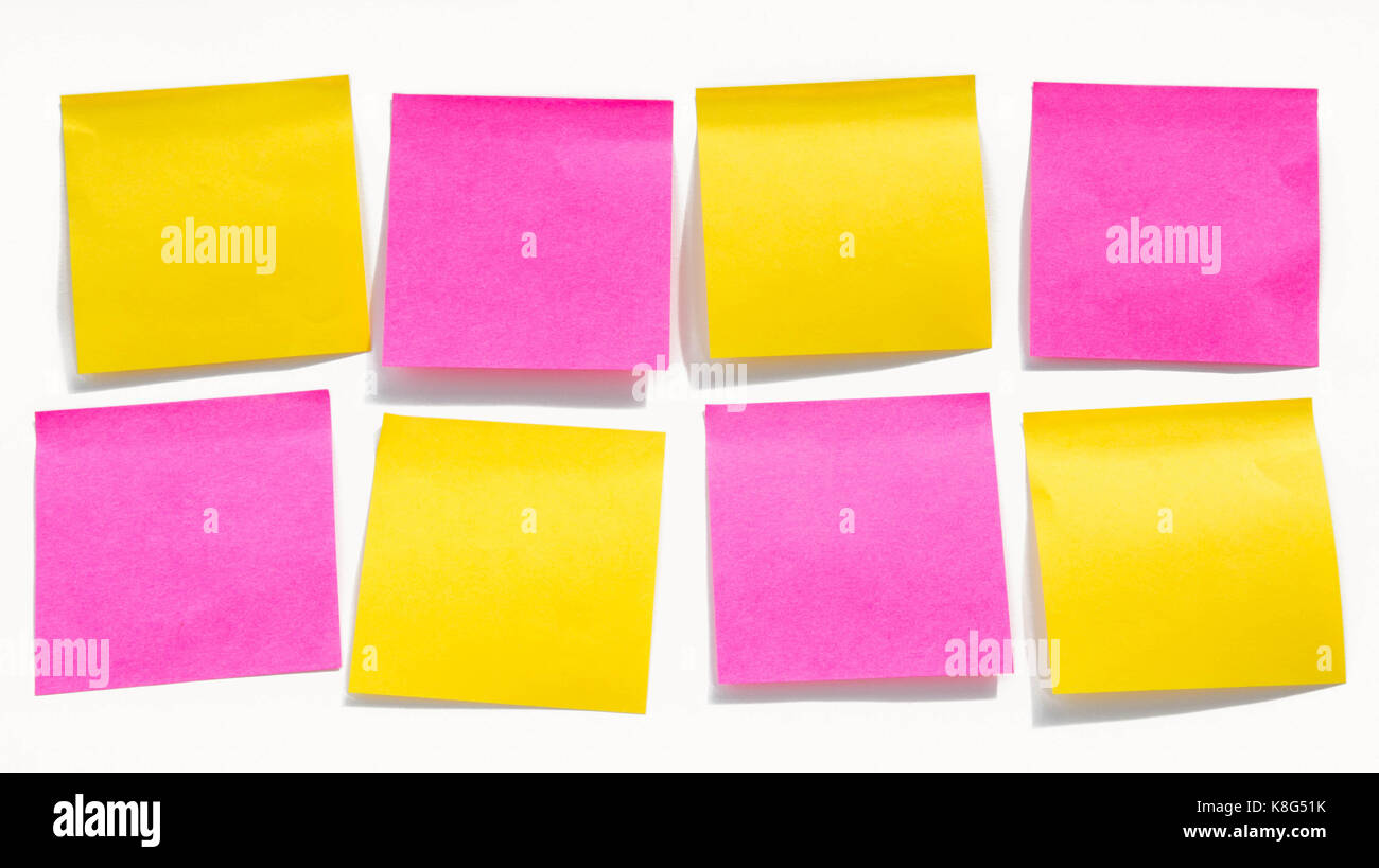 paper note color Make a note of the message Stock Photo - Alamy