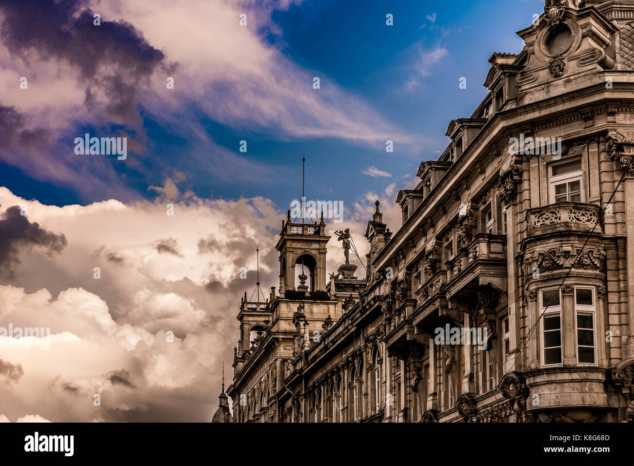 Old, historic building, captured with some beautiful cloud cover behind ...