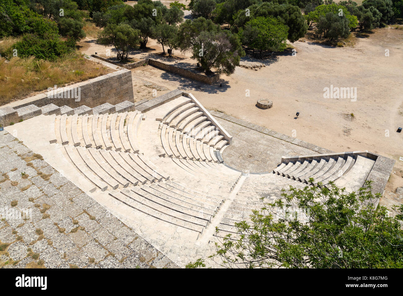 Ancient Acropolis of Rhodes on Monte Smith Stock Photo - Alamy