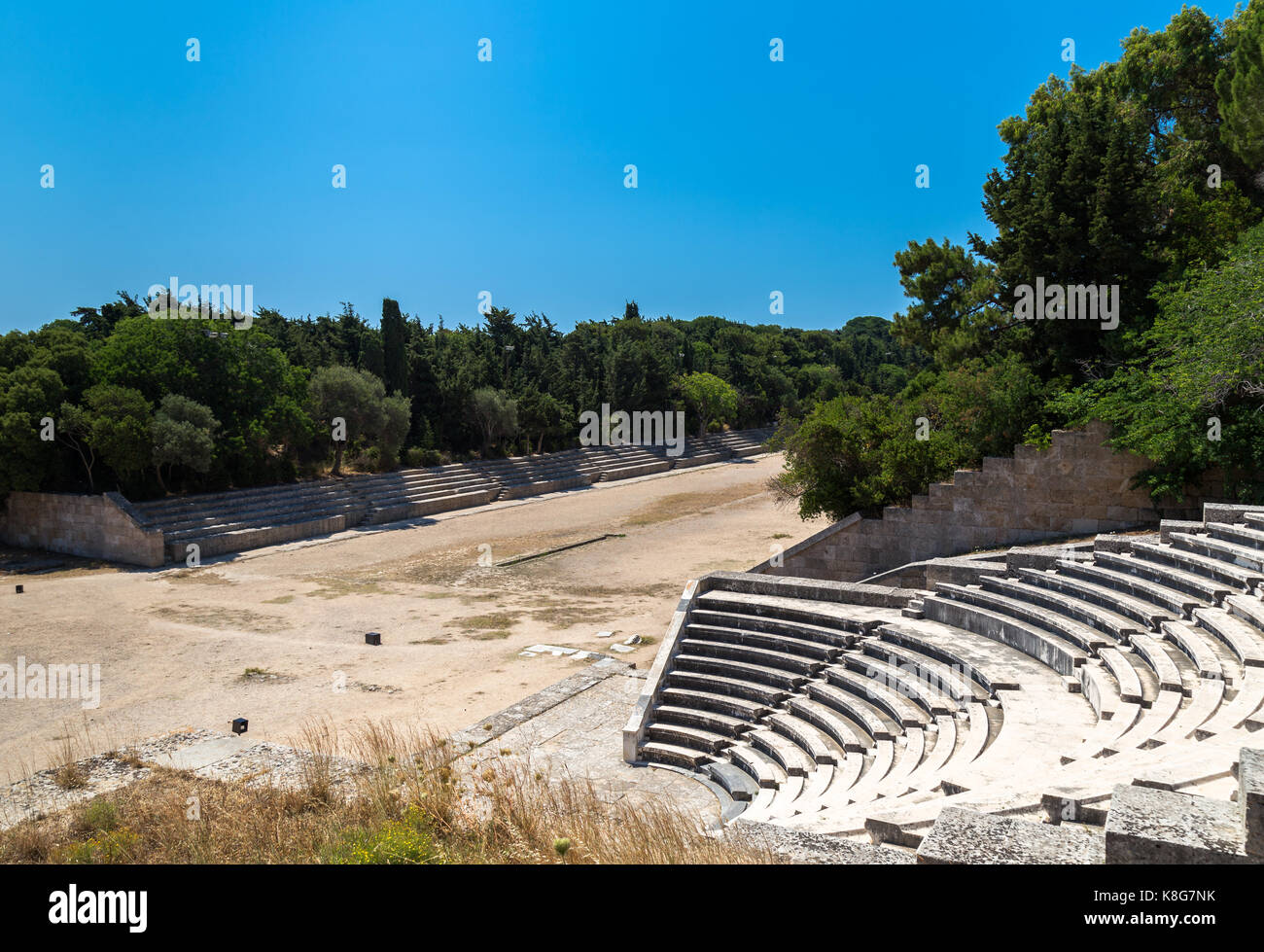 Ancient Acropolis of Rhodes on Monte Smith Stock Photo - Alamy