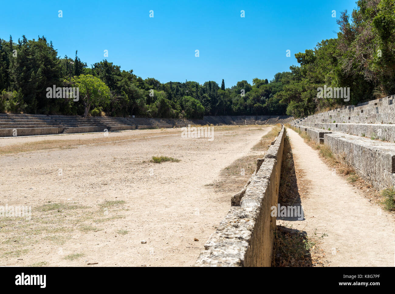 Ancient Acropolis of Rhodes on Monte Smith Stock Photo - Alamy
