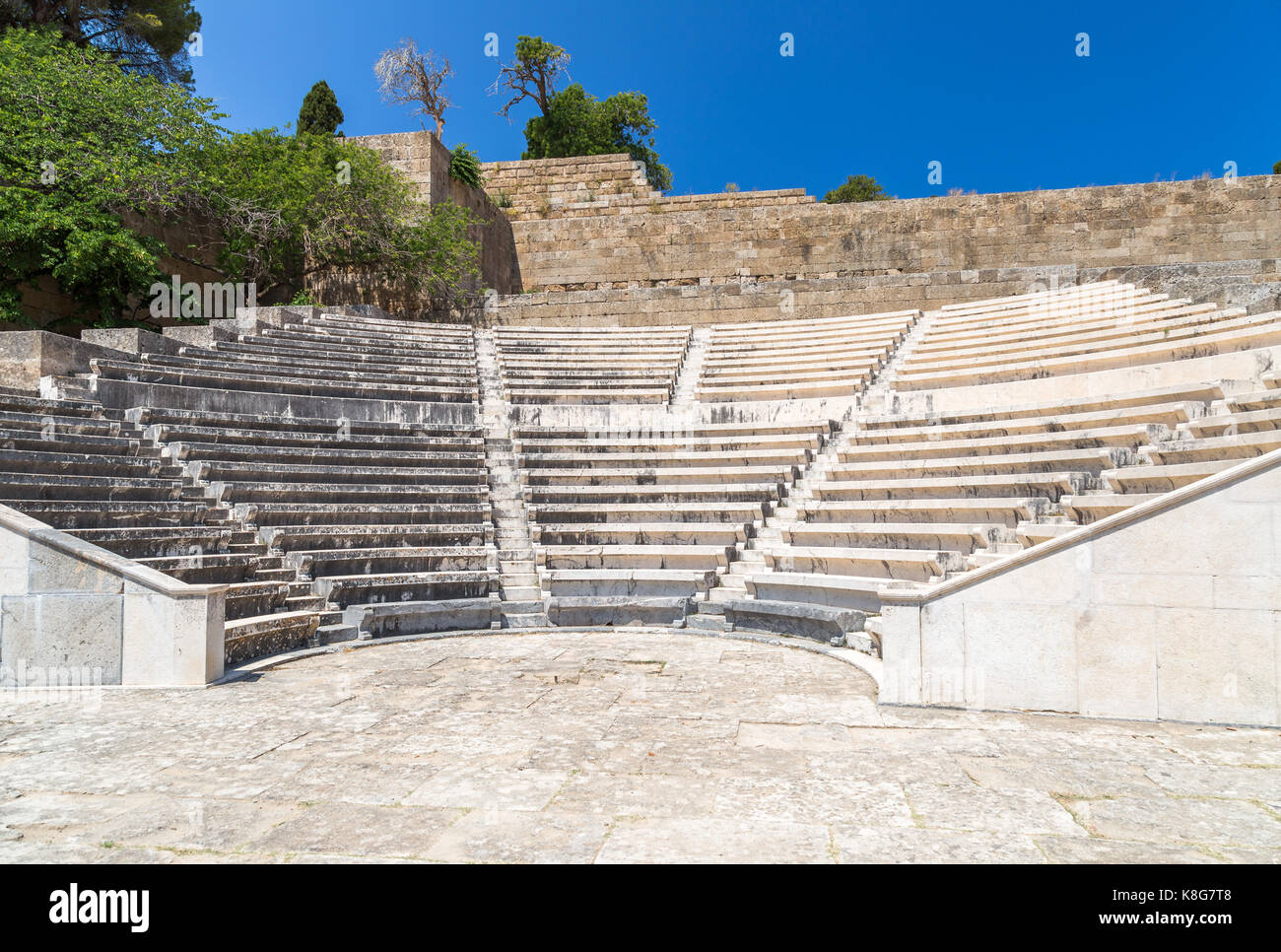 Ancient Acropolis of Rhodes on Monte Smith Stock Photo - Alamy