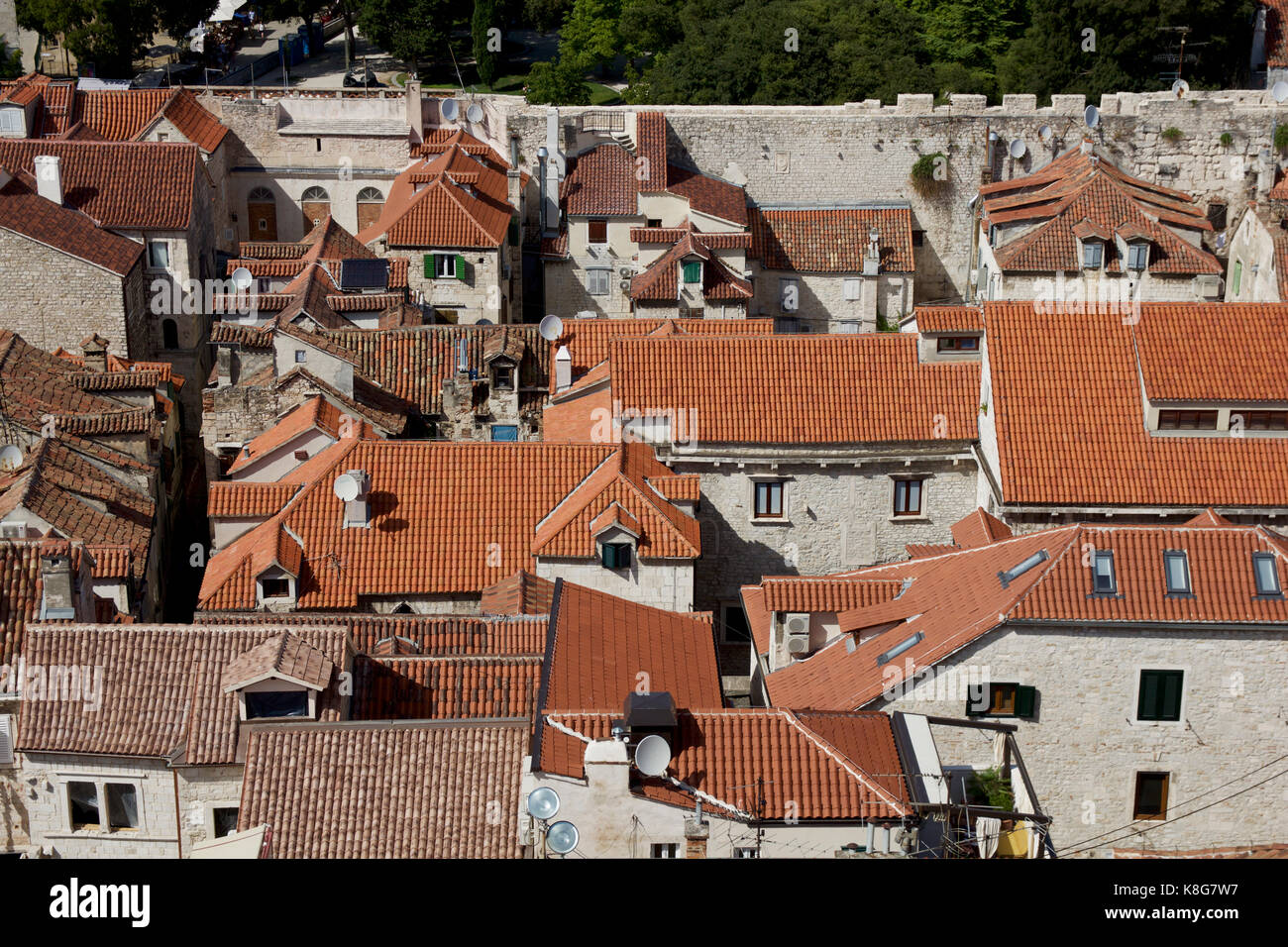 High angle view of houses Stock Photo - Alamy
