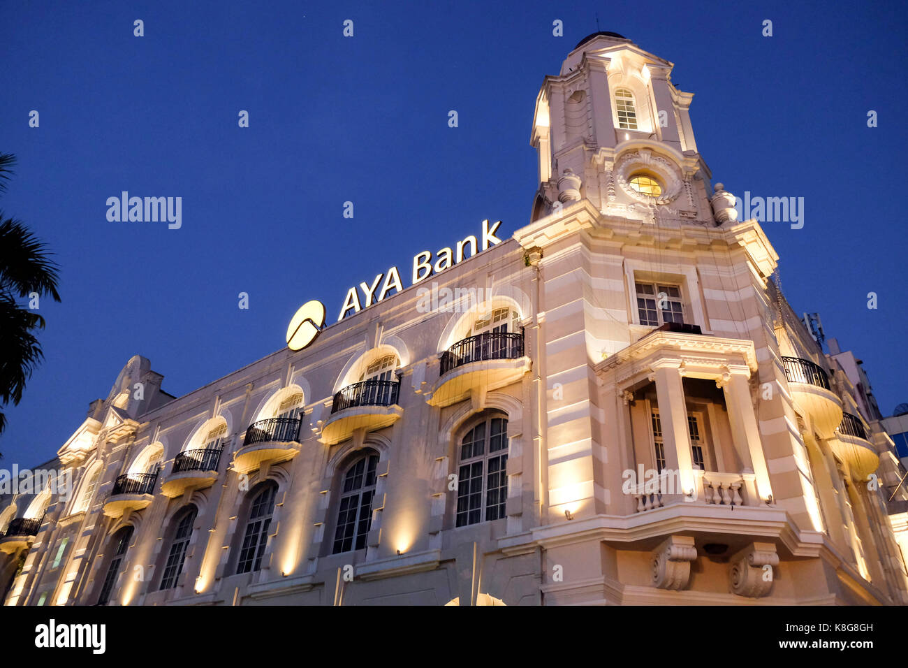Burma, Myanmar: colonial era buildings in Yangon (formerly Rangoon ...