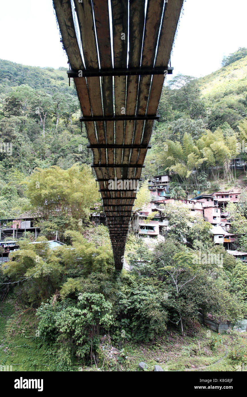 Swing Bridge, Colombia Stock Photo - Alamy