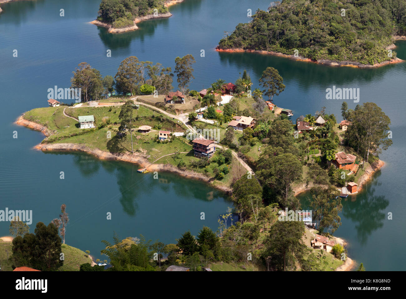 Guatape Lake, Colombia Stock Photo - Alamy