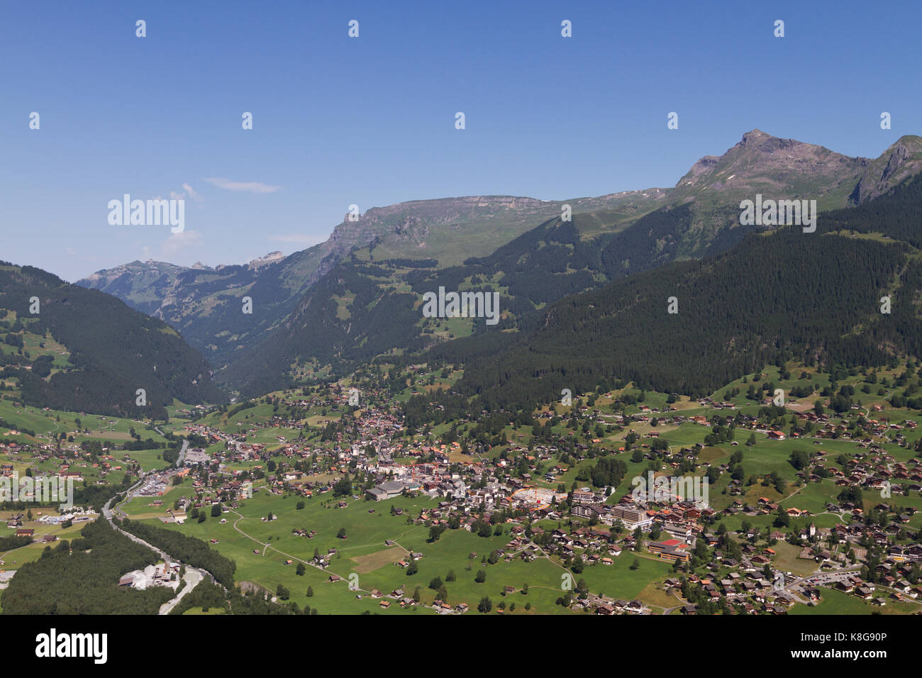 Beautiful panoramic view grindelwald hi-res stock photography and ...